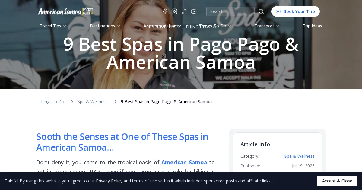 9 Best Spas in Pago Pago & American Samoa | American Samoa Pocket Guide
