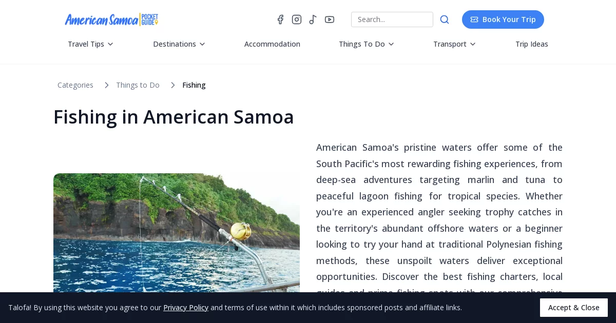Fishing in American Samoa on Pago's Top Travel Guide
