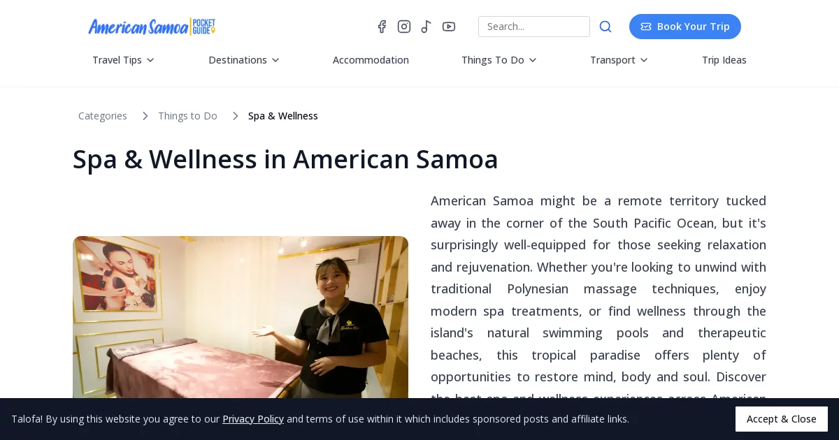 Spa & Wellness on American Samoa's Largest Travel Guide