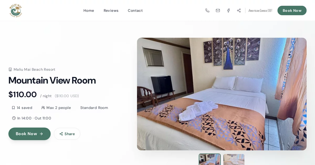 Mountain View Room | Maliu Mai Beach Resort