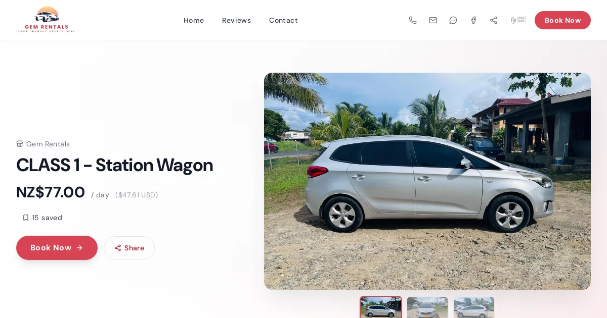 CLASS 1 - Station Wagon | Gem Rentals