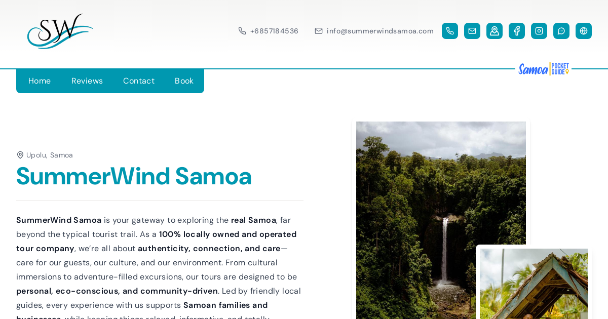 SummerWind Samoa - Book Now!